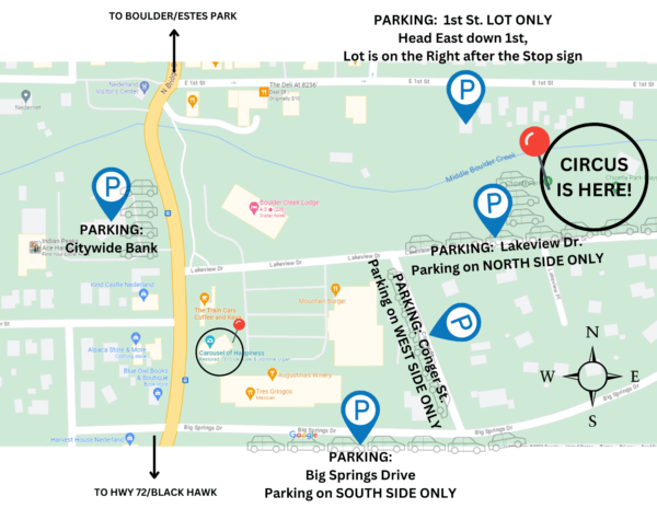 Circus Fundraiser – Carousel of Happiness, Nederland Colorado